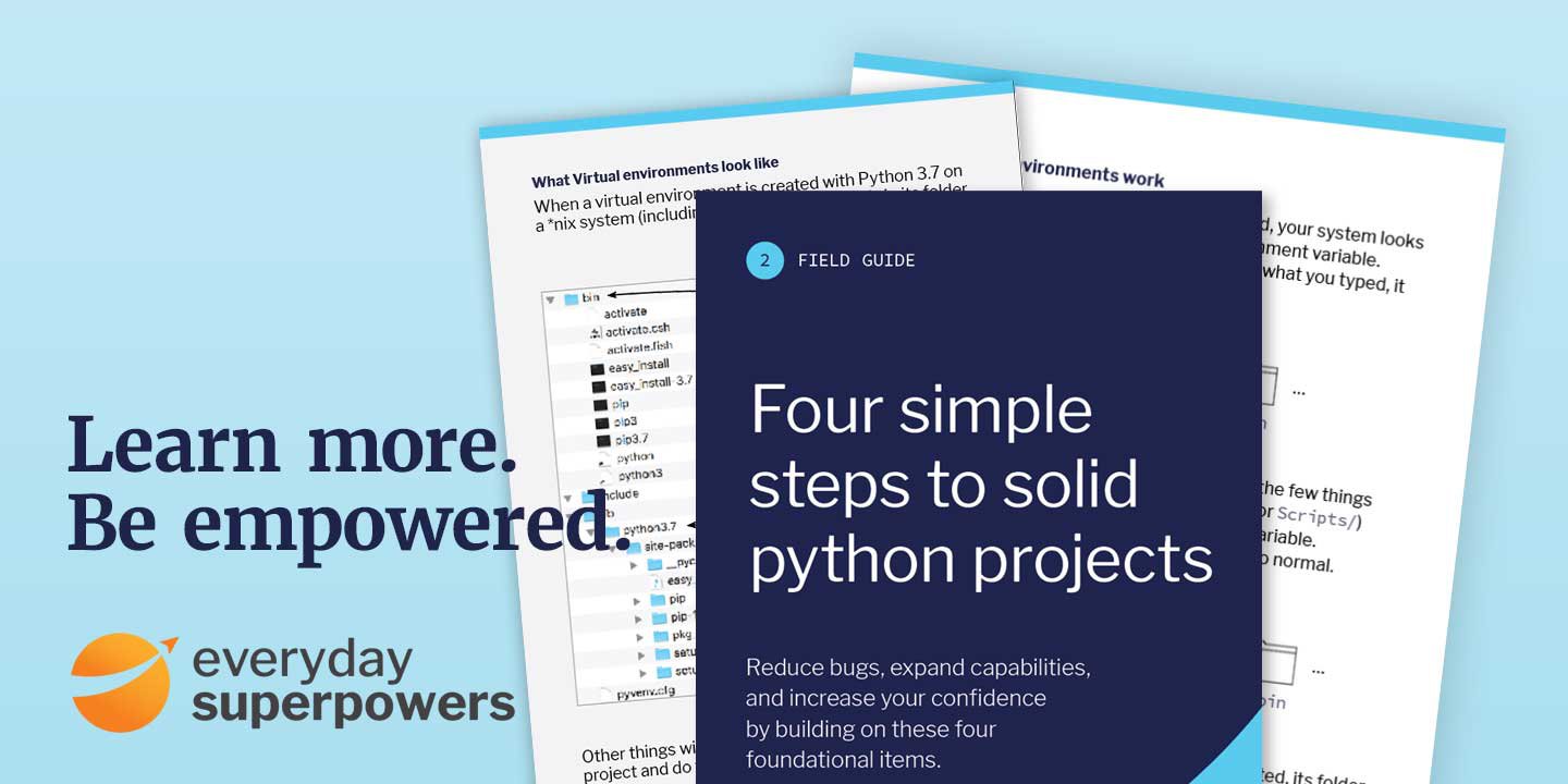 Four Steps to Solid Python Projects